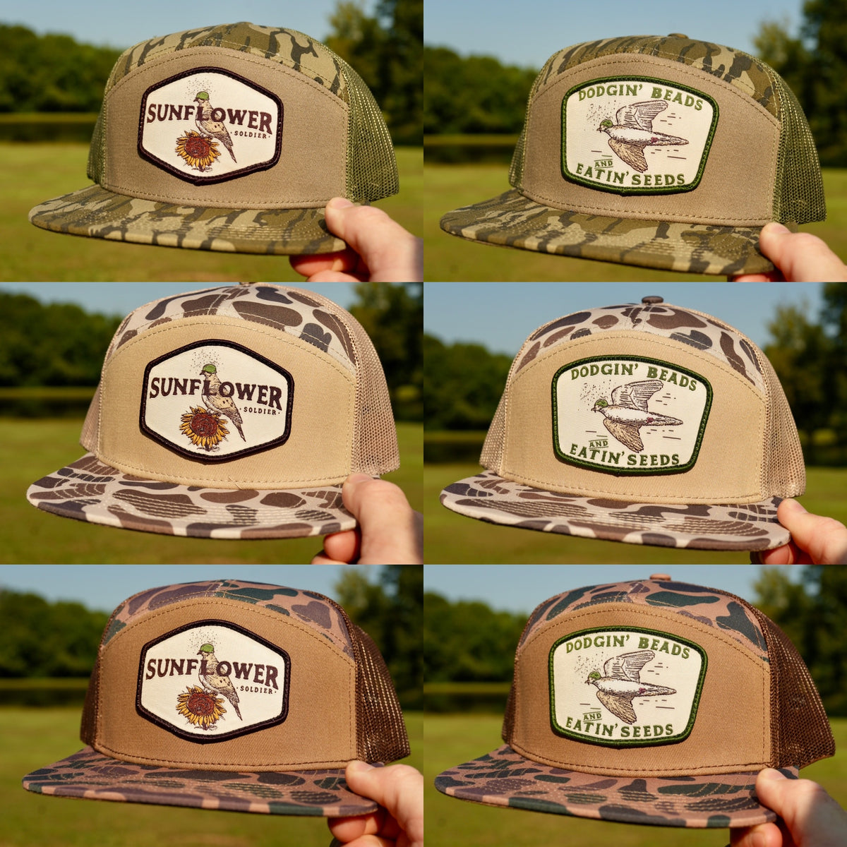 Dove Patch 7-Panel Trucker Hat – Panola Brand®