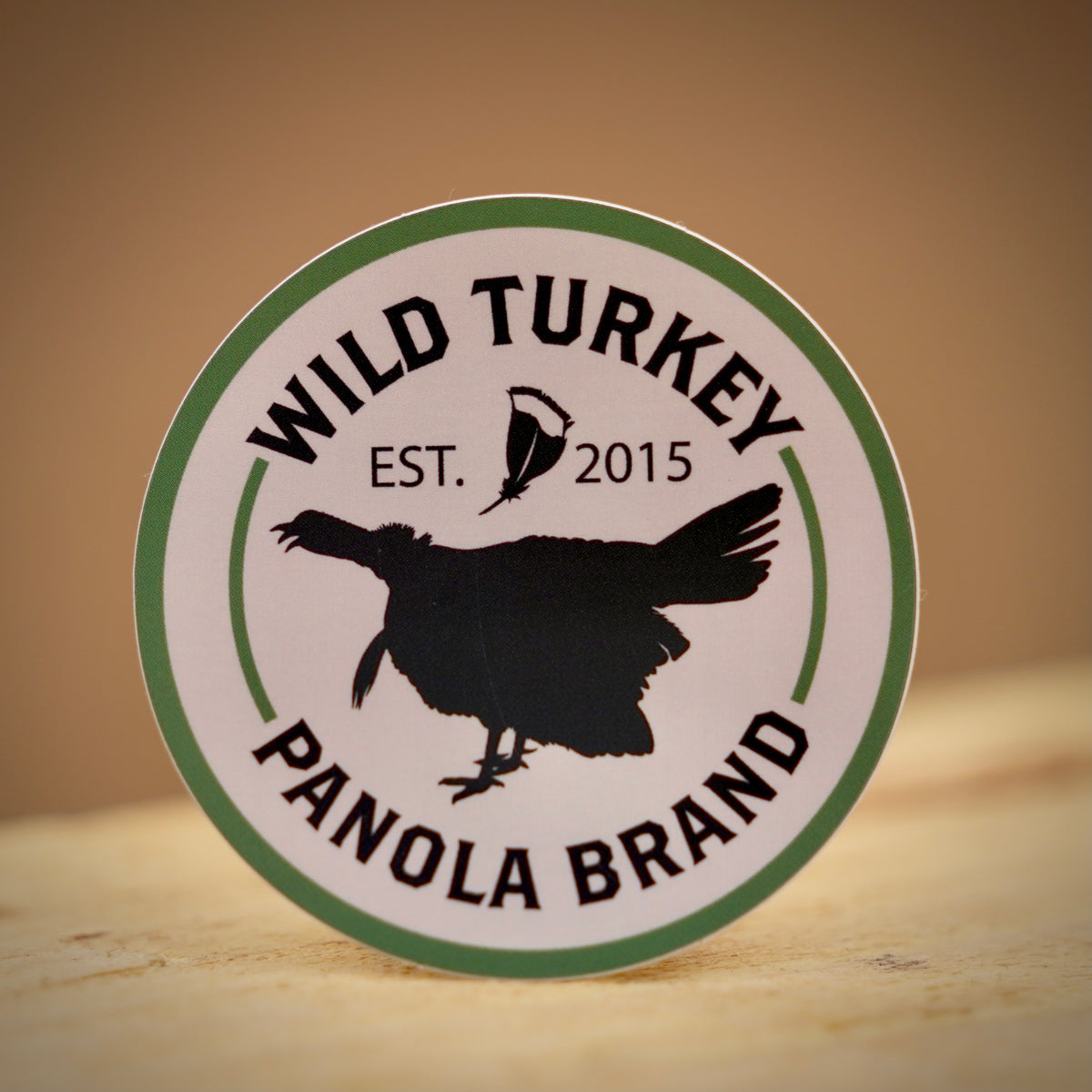3" Round Wild Turkey Patch Sticker (Matte Finish) – Panola Brand®